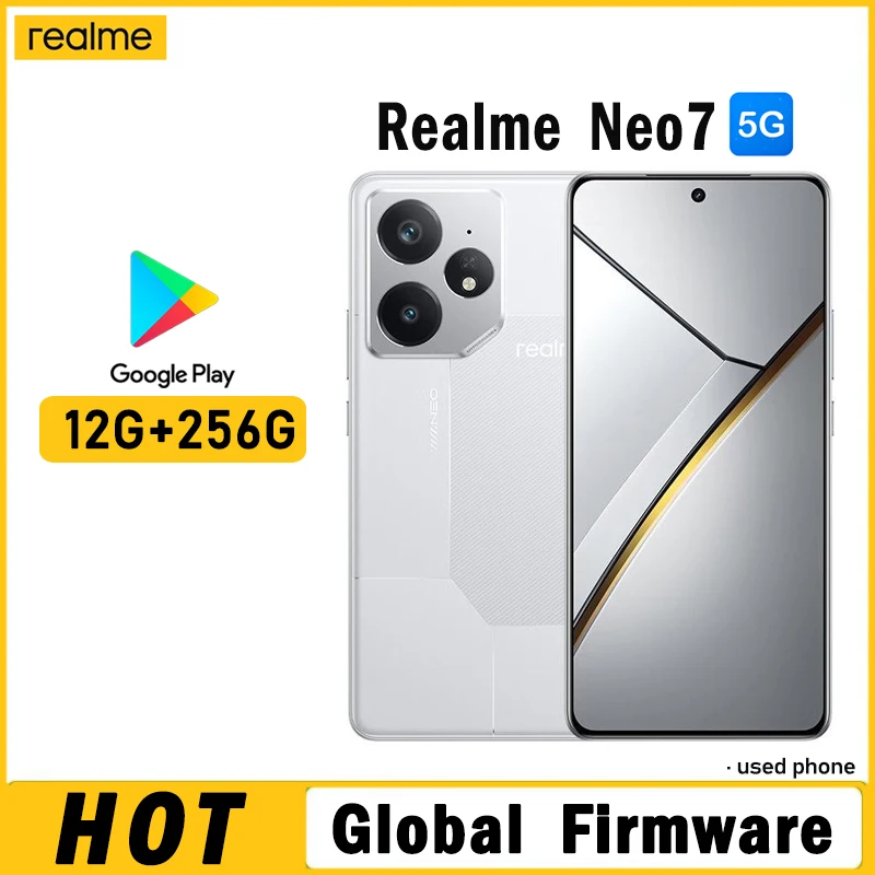 Смартфон OPPO Realme Neo7 5G Глобальная прошивка MTk Размер 9300+ Realme UI 6,0 6,78 дюйма 12 ГБ ...