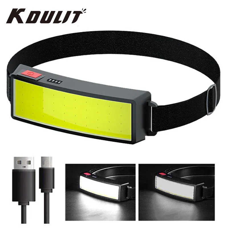 KDULIT Перезаряжаемый налобный фонарь COB | AliExpress