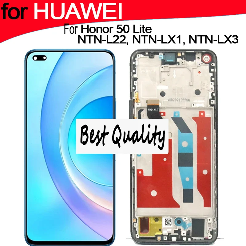 Сменный ЖК-дисплей 6,67 дюйма для HUAWEI для Honor 50 Lite, сенсорный ...