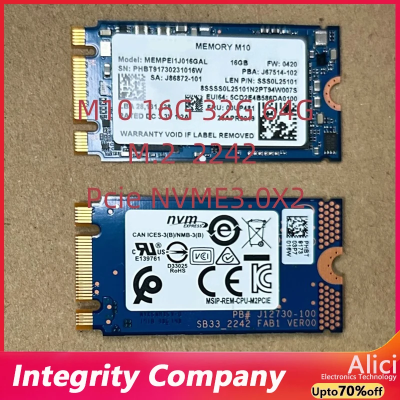 Tвердотельный накопитель Intel Optane M10 16G/32G/64G | AliExpress