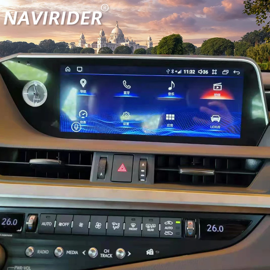 Автомобильный мультимедийный видеоплеер 256 ГБ GPS для Lexus ES ES200 ES250 ES350 ES300H 2018 ...