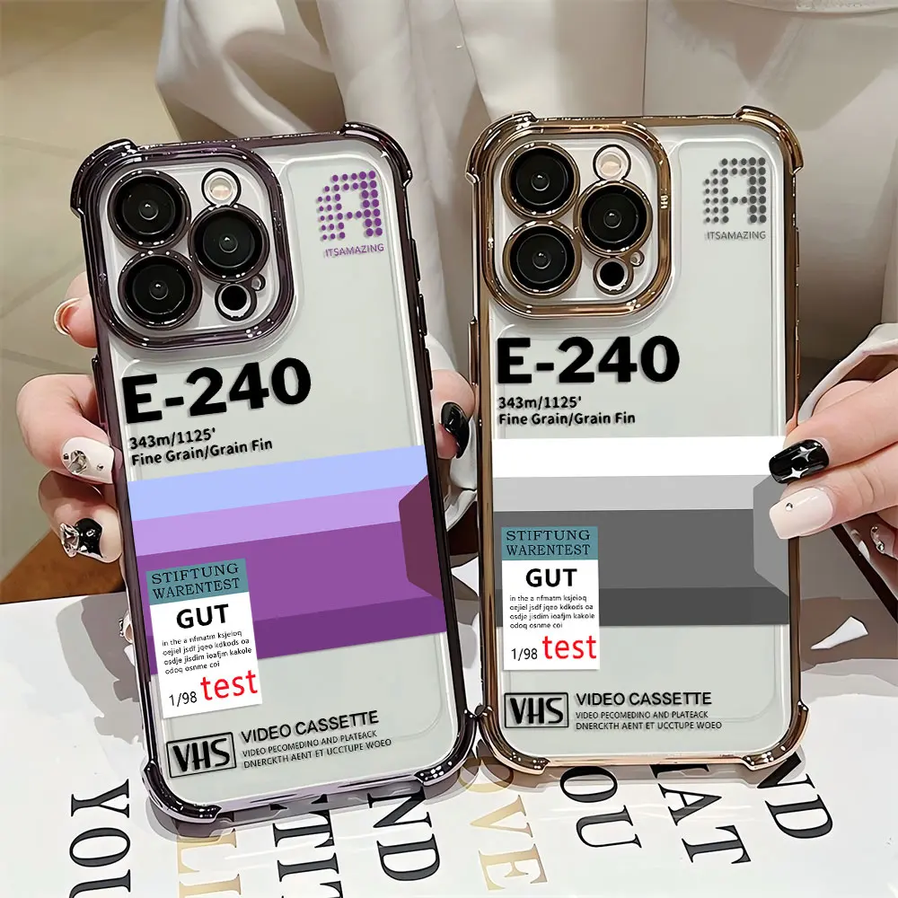 Luxury video tape Case For Samsung A16 A06 A35 A55 A25 A05s A15 A54 A34 ...