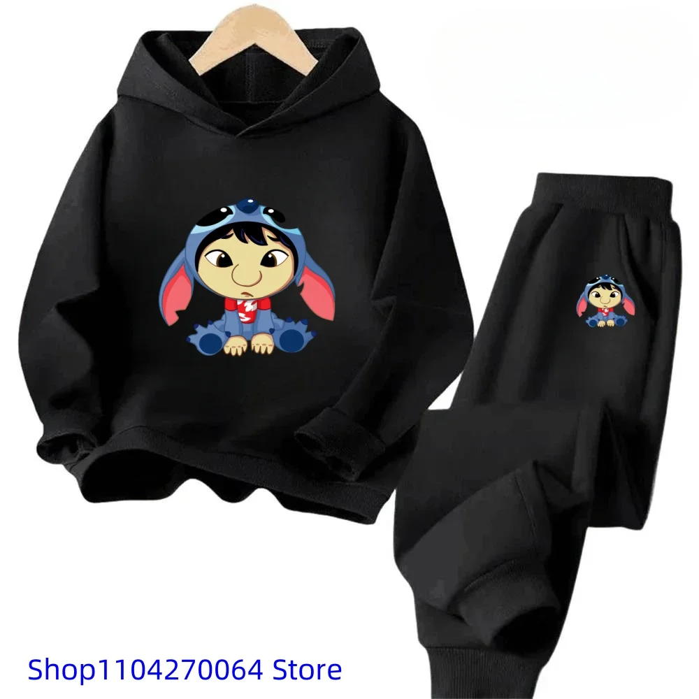 Manga Children Hoodies Stitch Kawaii Pullover Sweatshirt Anime ...