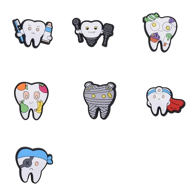Shoe Charms for Crocs Accessories Q Edition Teeth Shoes Charm for Croc ...