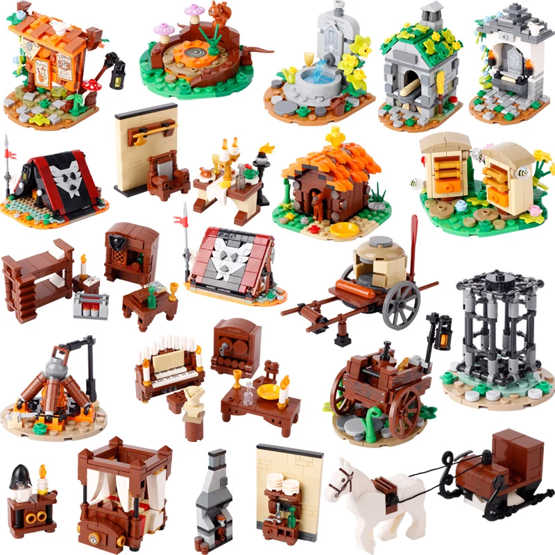 Конструктор MOC военный средневековый для дома, спальни, ресторана ...