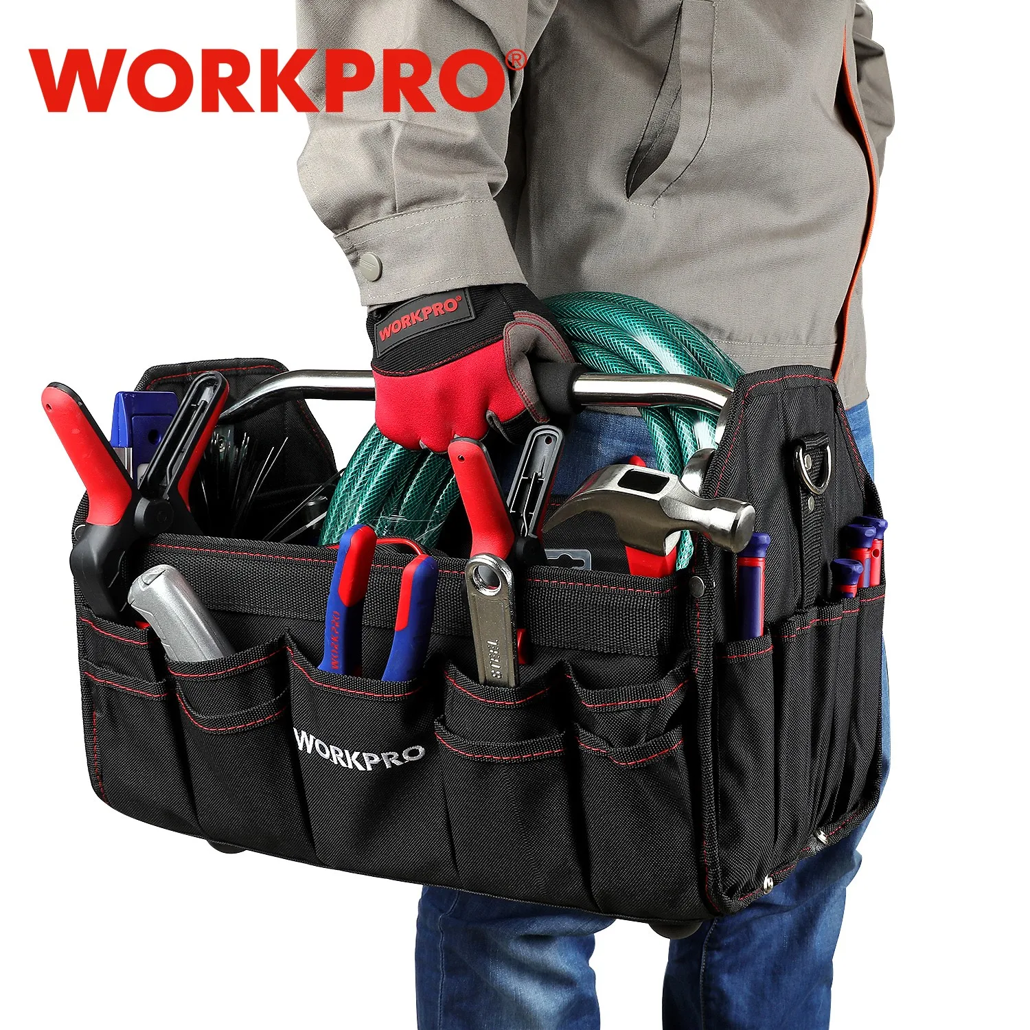 16-дюймовая складная сумка для инструментов WORKPRO | AliExpress