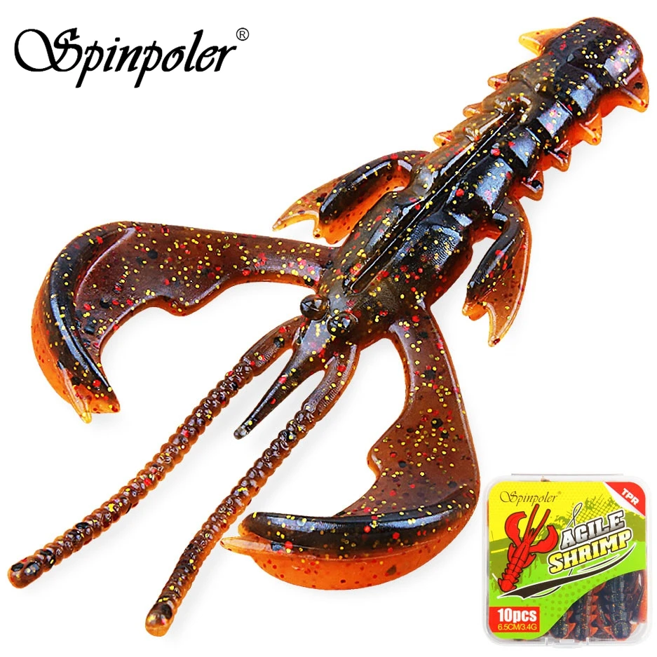 Spinpoler Рыболовные приманки Crazy Shrimp Lobster 20 шт. | AliExpress