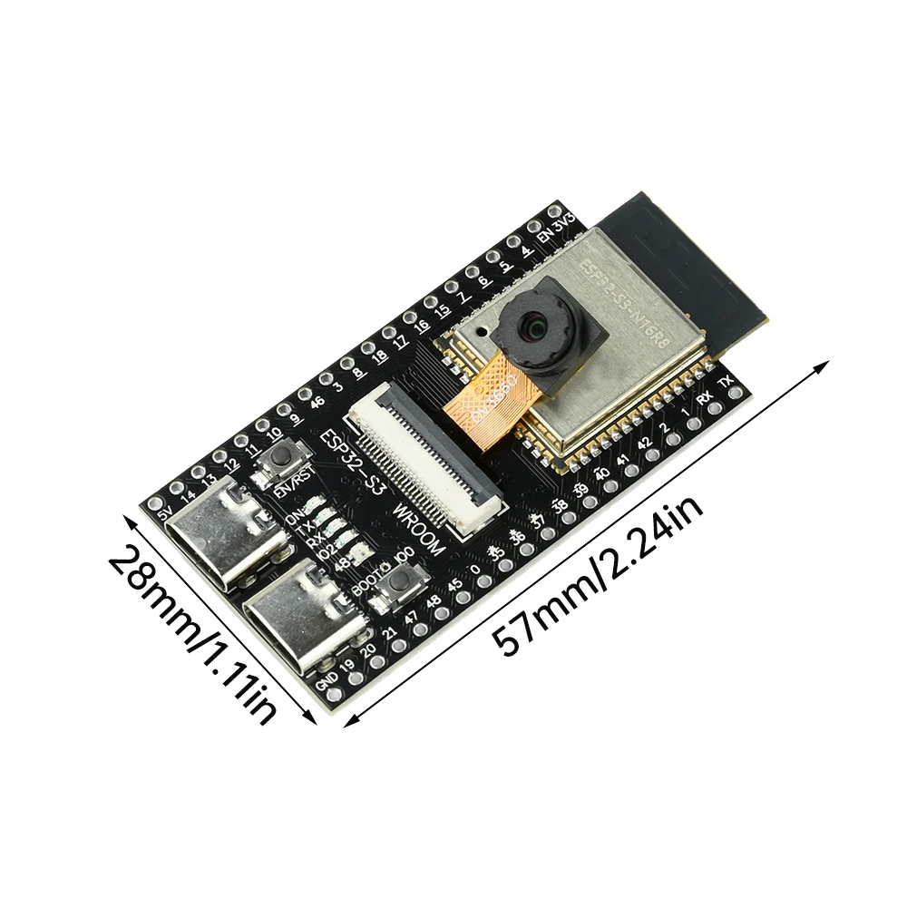 Модуль ESP32 S3 -WROOM-1 N16R8 CAM с камерой OV3660 | AliExpress