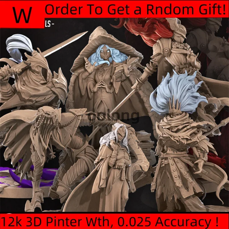 Миниатюрная модель из смолы Old Man Ring & Dark Soul Valkyrie, Witch ...