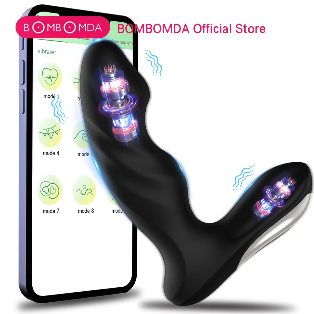 Мужской вращающийся массажер простаты с Bluetooth APP | AliExpress