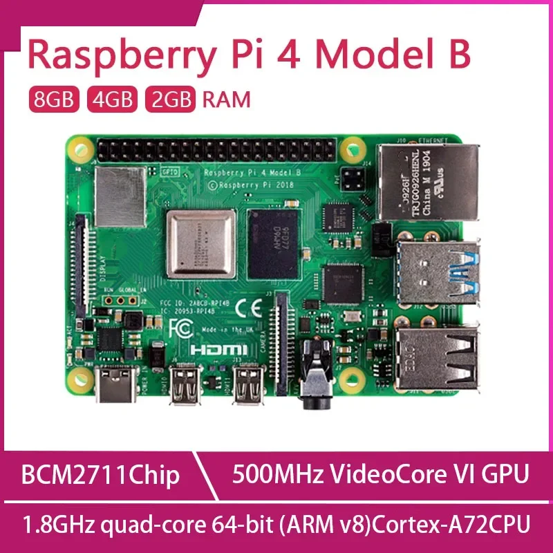 Raspberry Pi 4 Model B 1ГБ/2ГБ/4ГБ/8ГБ ОЗУ | AliExpress