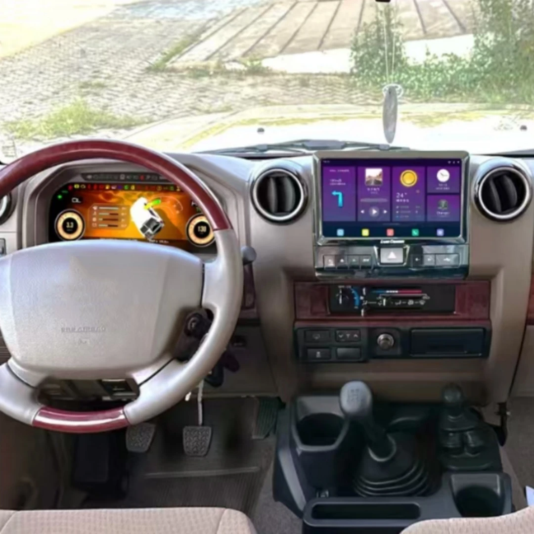 Автомобильный ЖК-прибор Android для Toyota LC70 LC71 LC76 LC78 LC79 ...