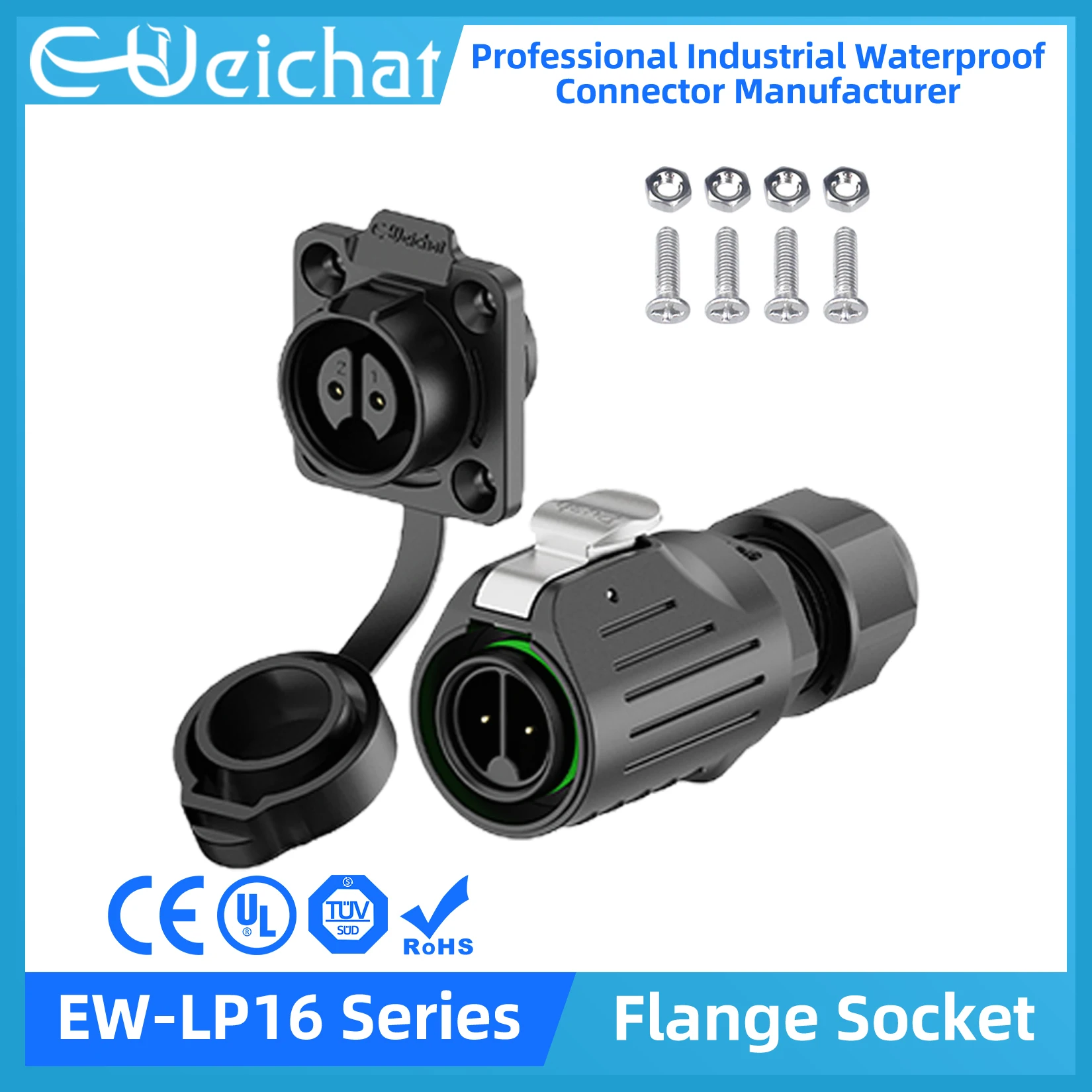 Водонепроницаемый разъем E-WeiChat EW-LP16 | AliExpress