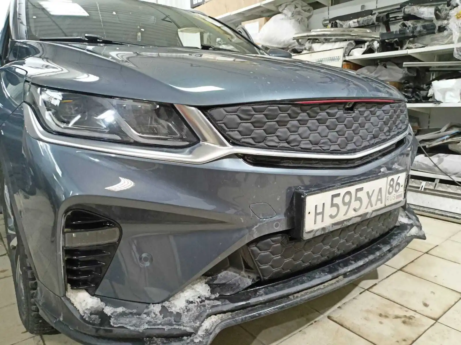 Утеплитель радиатора для Geely Coolray Джили Кулрей (2019-н.в ...