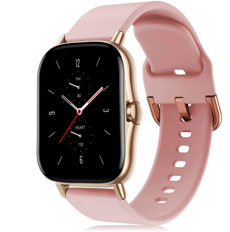 Силиконовый спортивный ремешок для Amazfit GTS/2/3/4/2e/GTS2 Mini/GTR ...