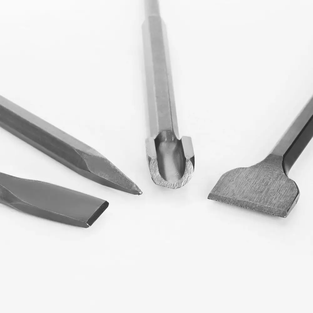 Electric Hammer Set Point Brick Wall Drilling Gouge Flat Shank Tile ...