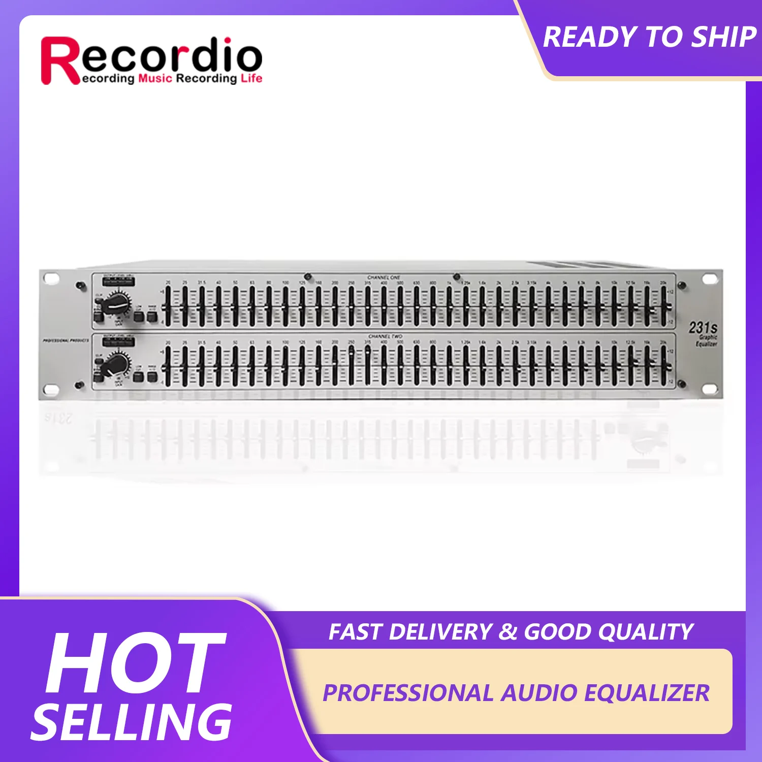 Профессиональный графический эквалайзер Recordio GAX-231S | AliExpress