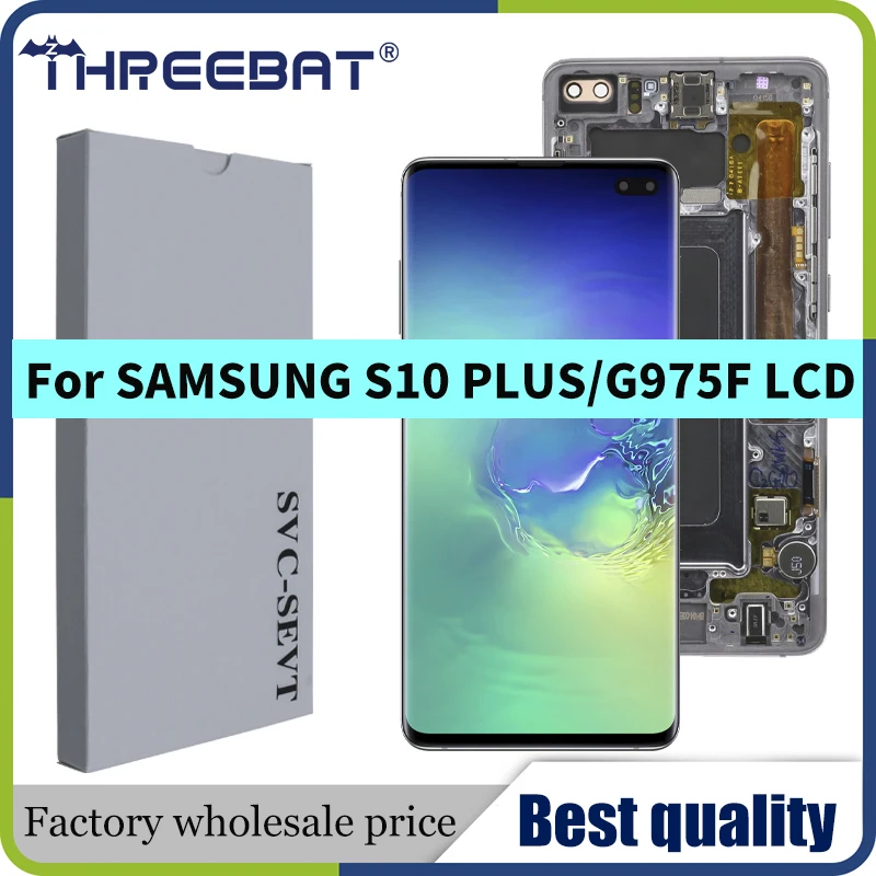 Динамический AMOLED 6,4-дюймовый ЖК-дисплей для SAMSUNG S10 PLUS SM ...