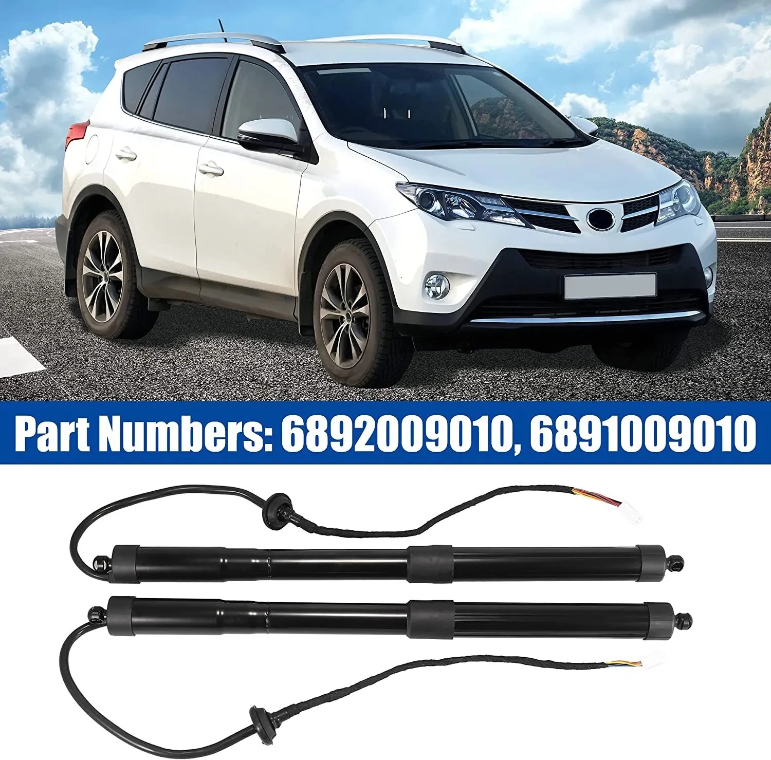 Пара подъемных ворот для заднего багажника, подъемник для люка 2013 ...