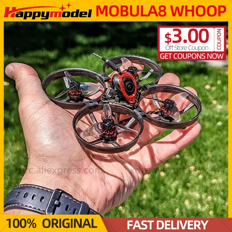 Happymodel Mobula8 Mobula 8 1-2S 85 мм микро FPV оптовый Квадрокоптер ...