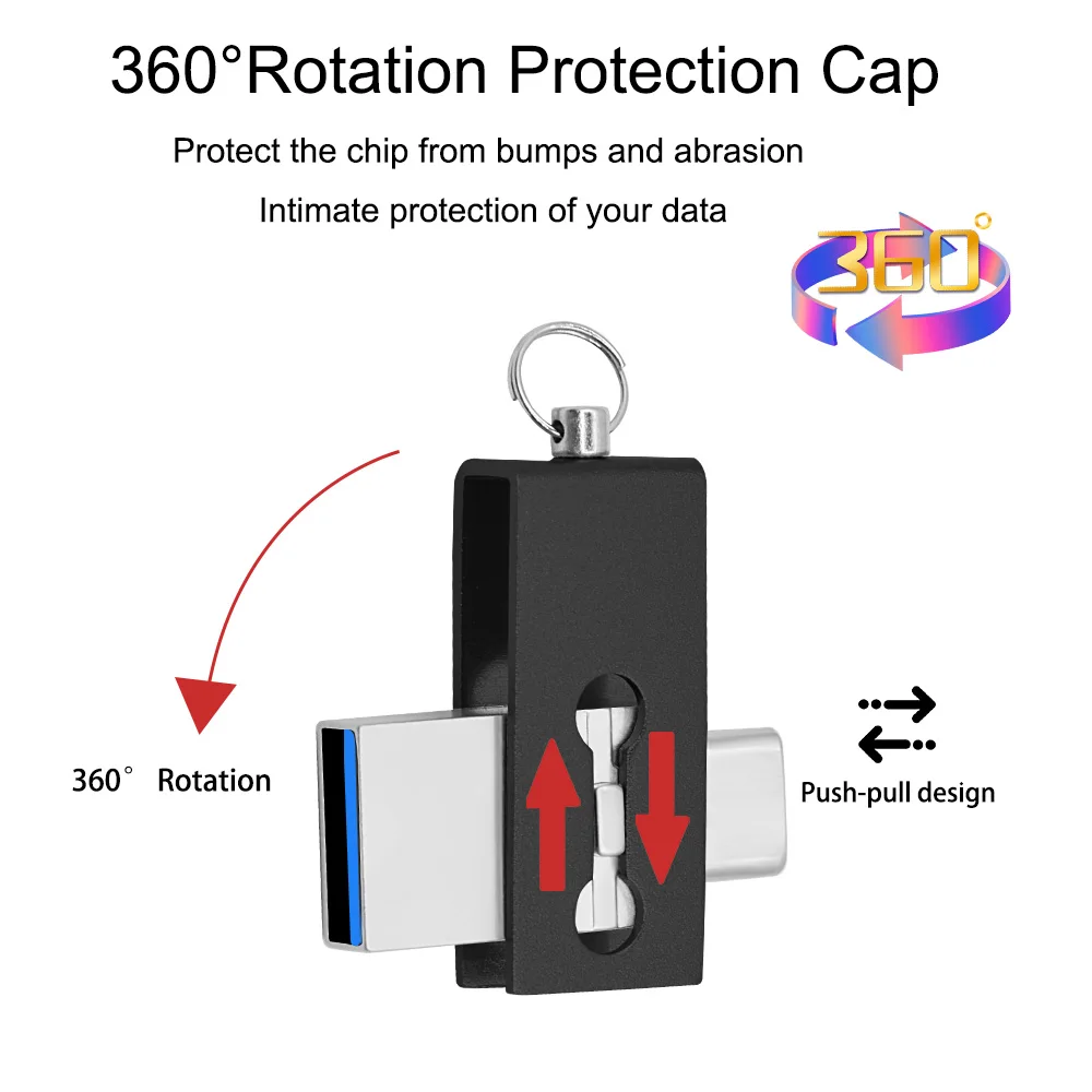 Металлический USB-накопитель OTG Type C | AliExpress