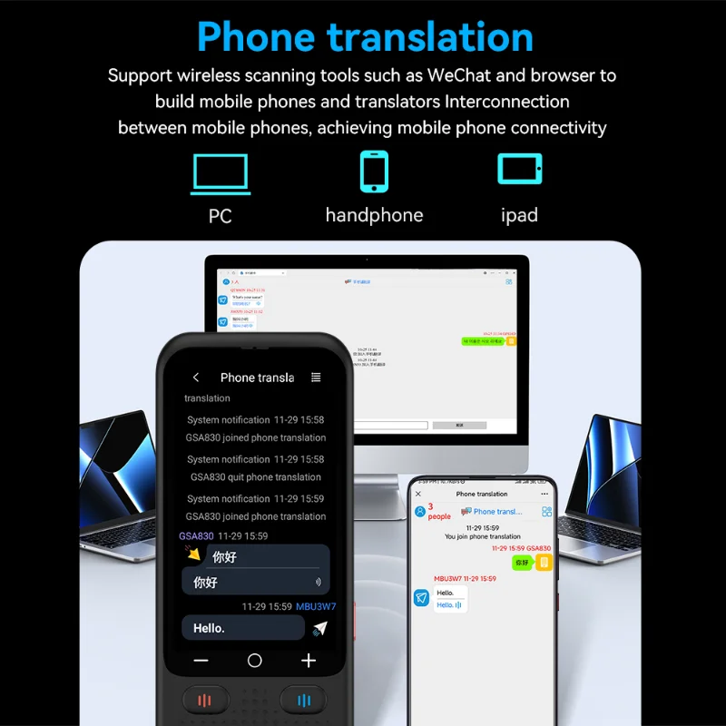 Интеллектуальная машина для перевода голоса Z5 AI поддерживает 139 онлайн-языков в ...