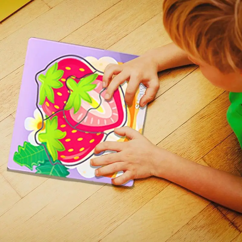 Kid Puzzle Kindergarten Enlightenment English Bilingual Small Puzzle ...