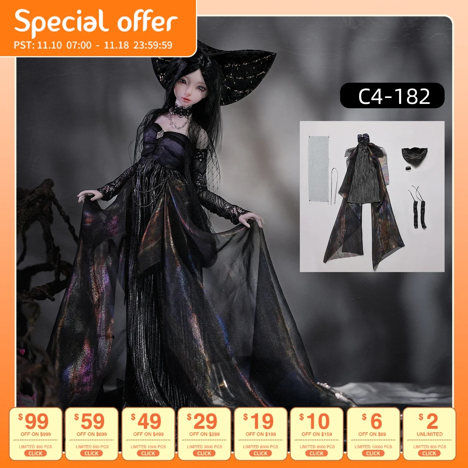 Одежда Bjd для 1/4 Muxi Bjd | AliExpress