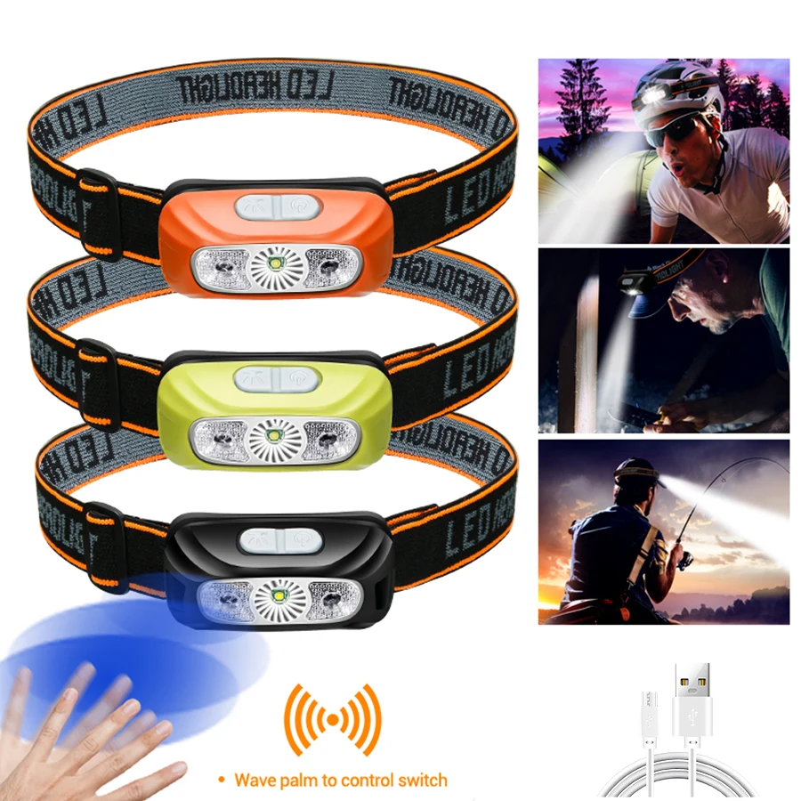 LONGRIVER Мини перезаряжаемый налобный фонарь | AliExpress