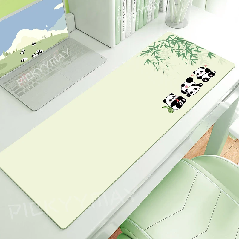 Cute Panda Desk Mat Gamer Mousepads Kawaii Mouse Pad Office Desk Pads ...
