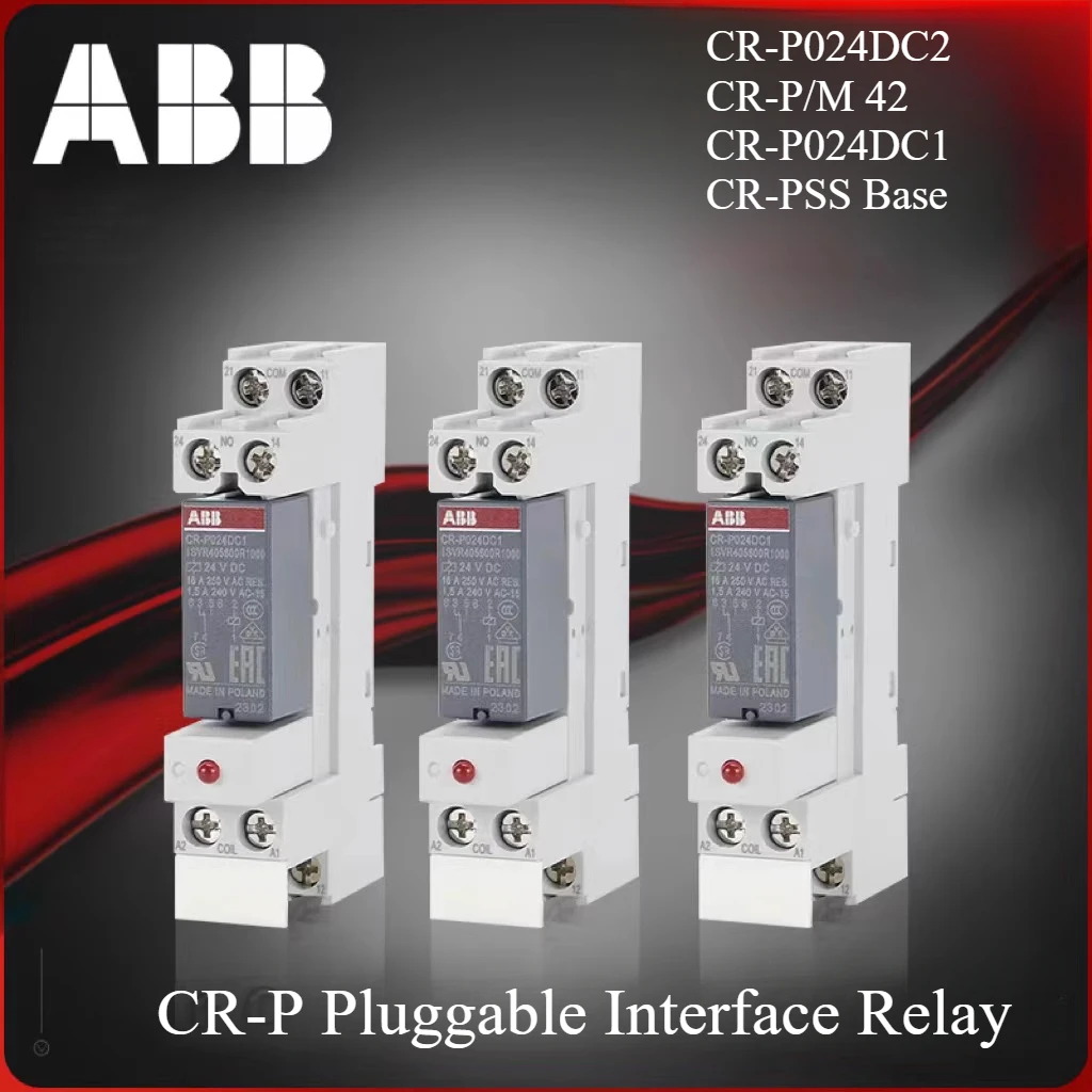 Подключаемое интерфейсное реле ABB CR-P CR-P024DC2 CR-P/M 42 CR-P024DC1 База CR-PSS | AliExpress