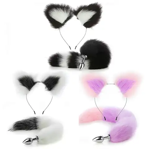 Artificial fox tail toy - купить недорого | AliExpress