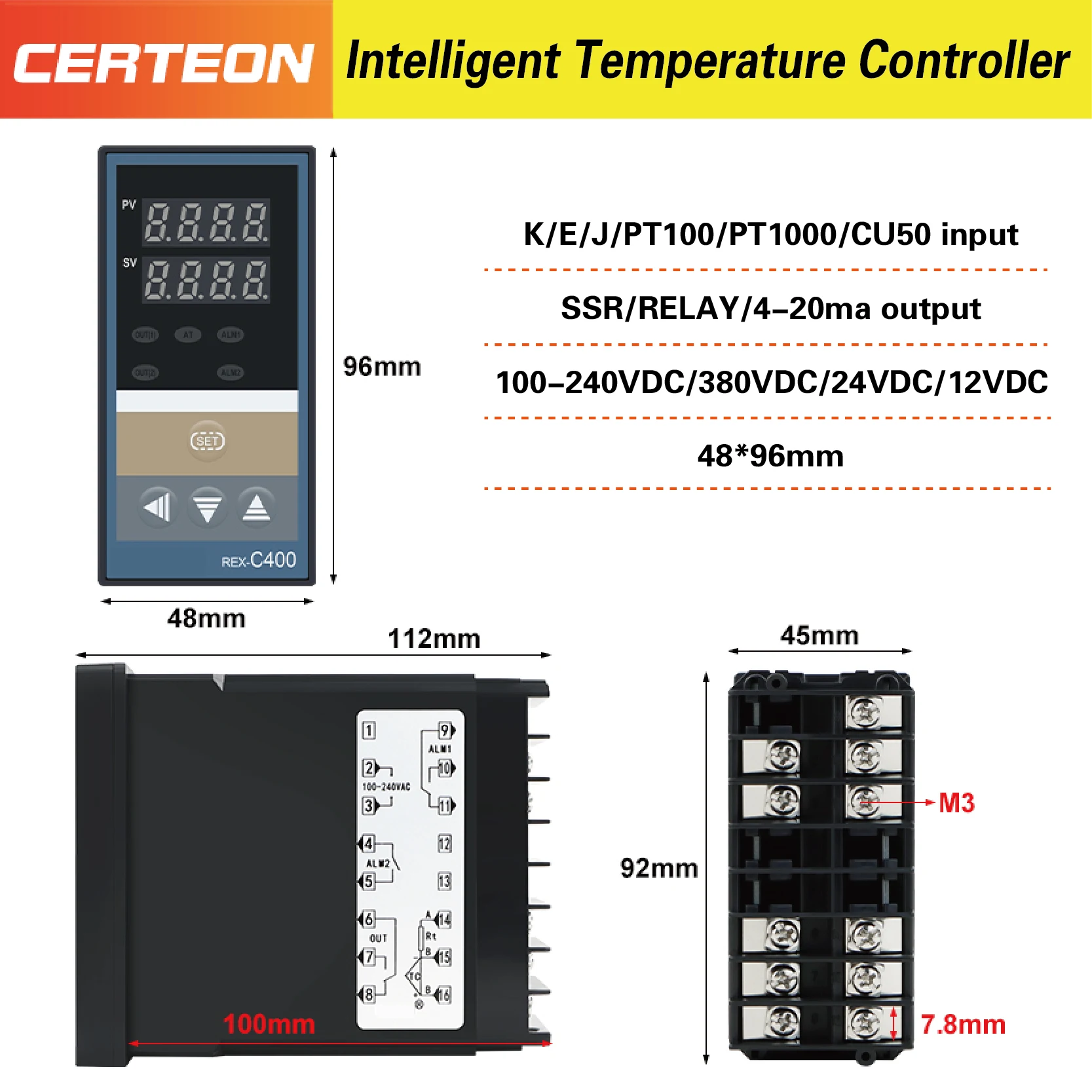 Умный термоконтроллер REX-C400 | AliExpress