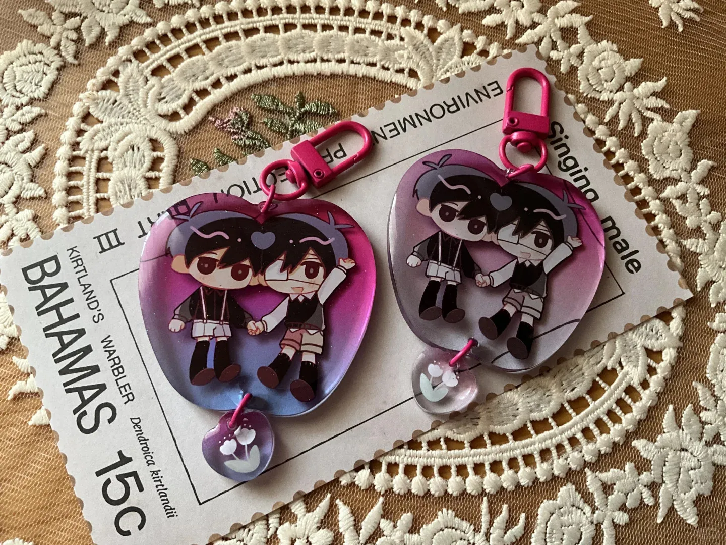 Anime Keychain Women Omori Acrylic Key Chain Man ‌Sunny‌ Key Ring ...