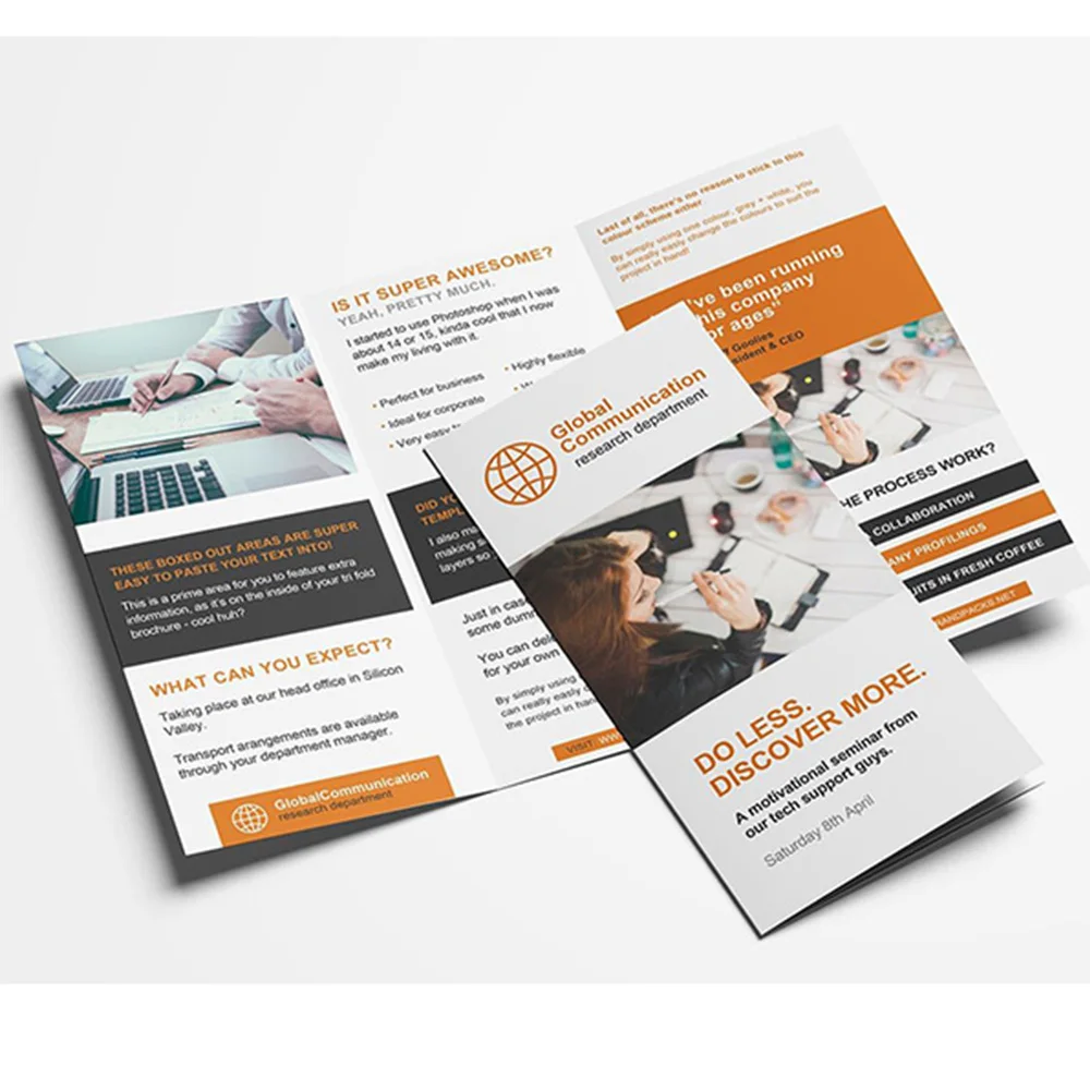 Custom Flyer Booklet Brochure Manual Pamphlet Leaflet Catalogue Print ...