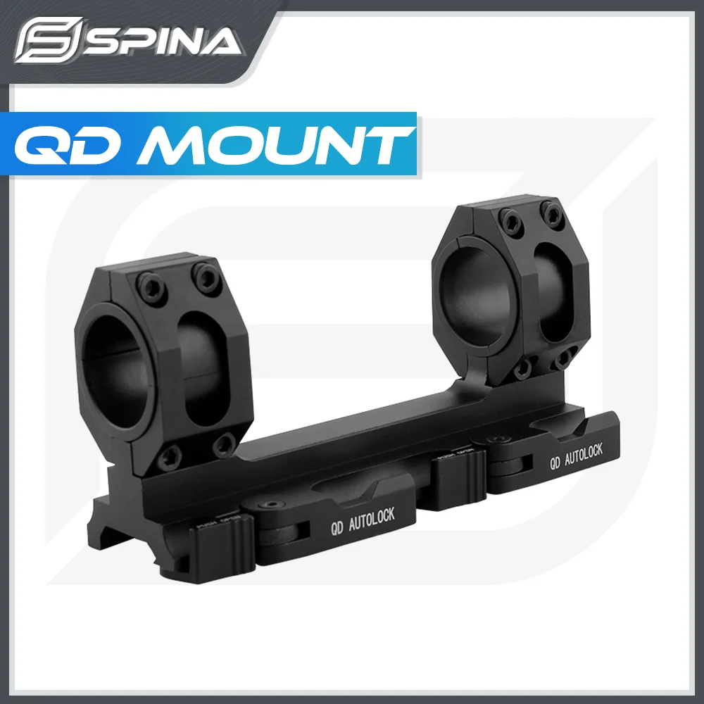 QD Auto Lock Quick Release One Piece Scope Mount 30mm/1 Inch Scope Dual ...