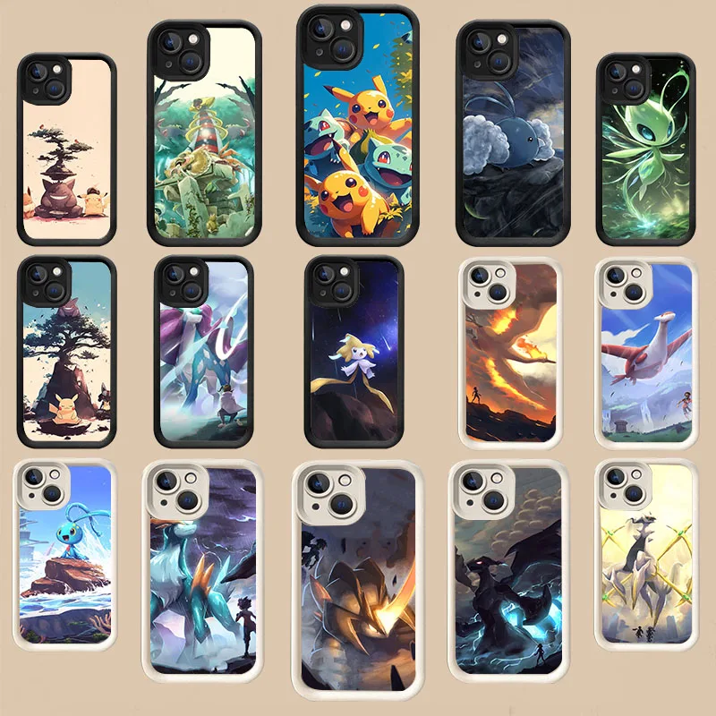 WBA-29 Pokemon Black Stepped TPU Case For Huawei Pura70 mate50 P60 50 ...