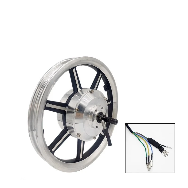 48V 400W 14'' Brushless Hub Motor for Electric Bike, Aluminum Alloy ...