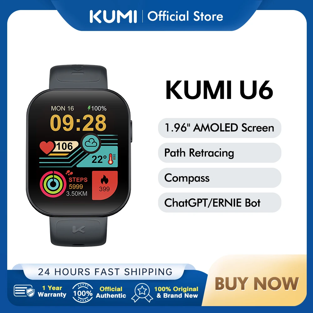 KUMI U6 умные часы | AliExpress