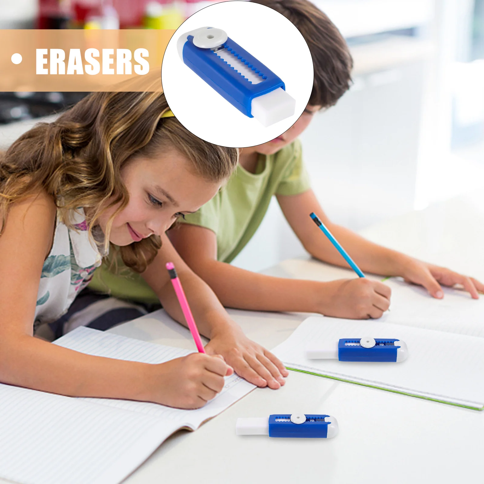 Retractable Eraser Erasers Students Gum Test Exam Aesthetic Portable ...