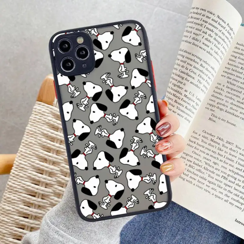 Cute cartoon Snoopy Phone Case For iphone 13 12 11 Pro Max Mini XS 8 7 ...