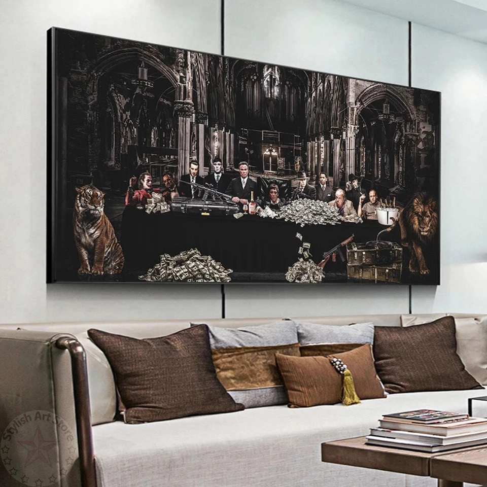 Gangster Movie Characters Party Diamond Painting Horror Film Scarface ...