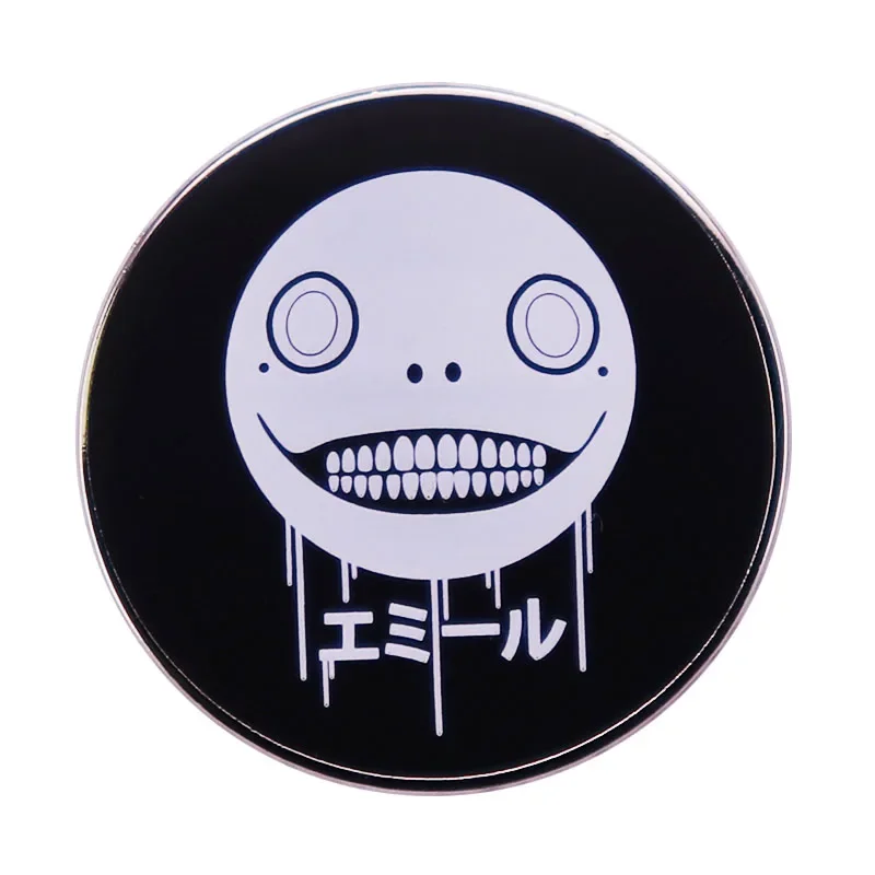 Эмалированная булавка Nier Automata Emil Head No7, значок ...