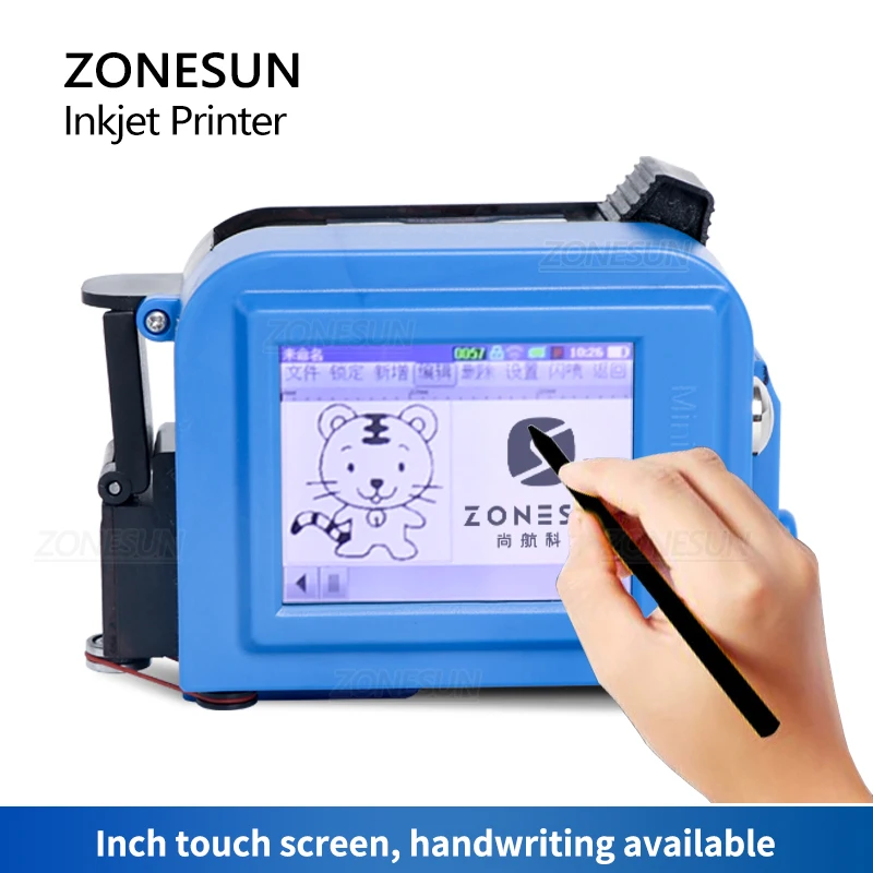 ZONESUN Date Coding Machine ZS-DC1 Portable Inkjet Printer QR Code ...