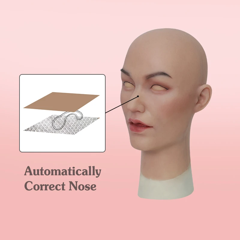 ROANYER Realistic Silicone Handmade Ann Mask Masken For Crossdresser ...