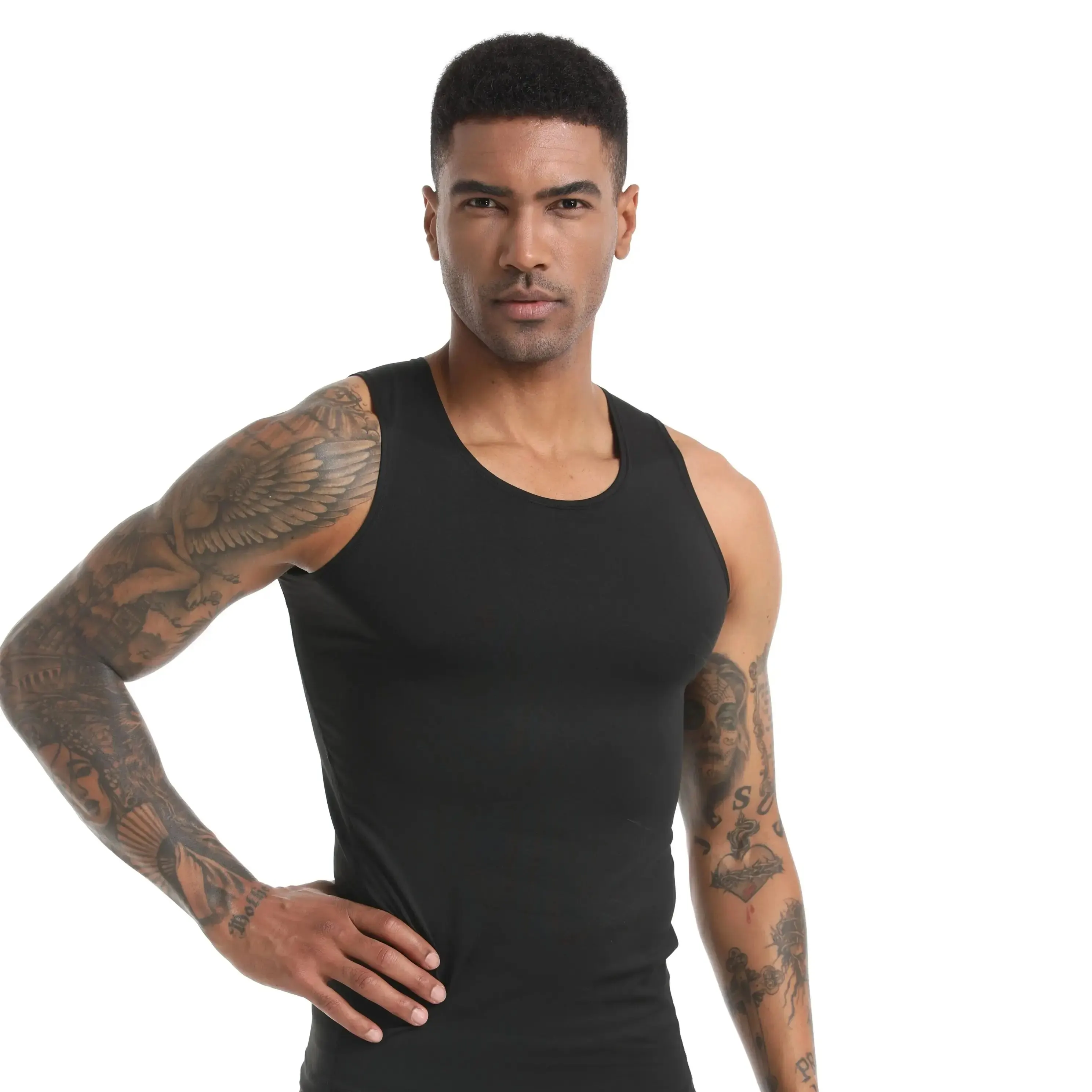 Мужская майка без рукавов для фитнеса, быстросохнущая майка для тренировок, дышащая футболка для ...