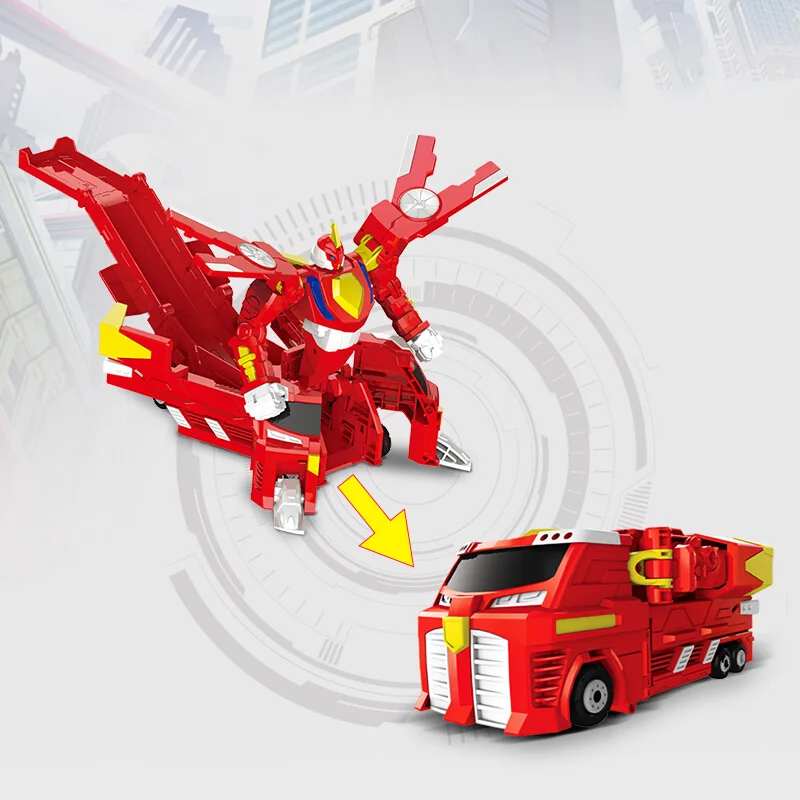 Big ABS Turning Mecard W Transformation Car Action Figures Amazing Car ...