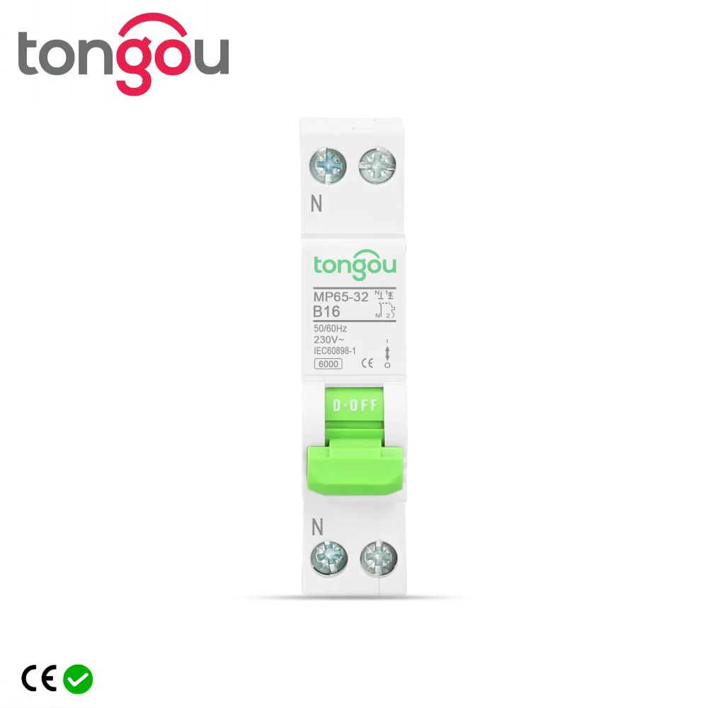Мини-автоматический выключатель TONGOU 25A 1P+N 110В 220В | AliExpress