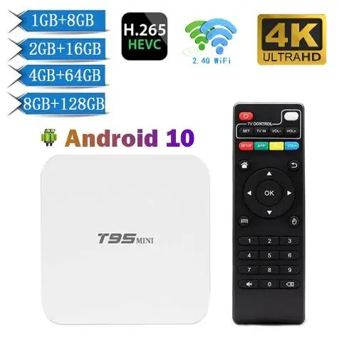 Slimy T95 Mini H313 Android TV Box 1ГБ/8ГБ | AliExpress