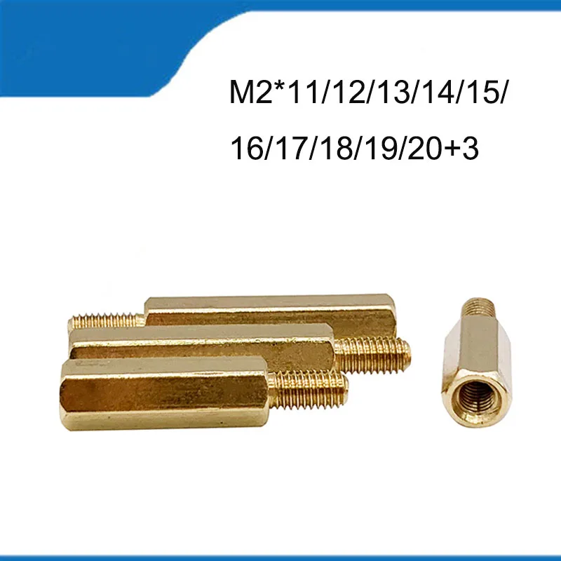 High Quality Hex Studs Hexagonal Isolation M2*L+3 20PCS Single Head ...